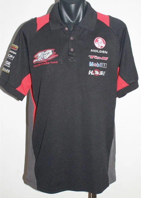 HOLDEN RACING TEAM HRT Black Polo Shirt Size Large Motorsport V8 ...