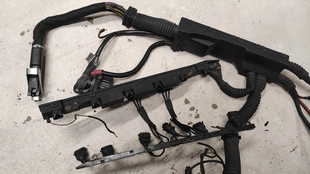 BMW E36 325I M50 2.5L VANOS M50TUB25 ECU DME ENGINE WIRING HARNESS LOOM ...