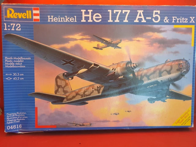REVELL 04616 HEINKEL He 177 A-5 & Fritz X Plastic - Model Kit 1:72 ...