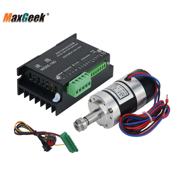 WS55-140 300W DC36V 12000RPM Brushless Spindle Motor+Driver for MACH3 ...
