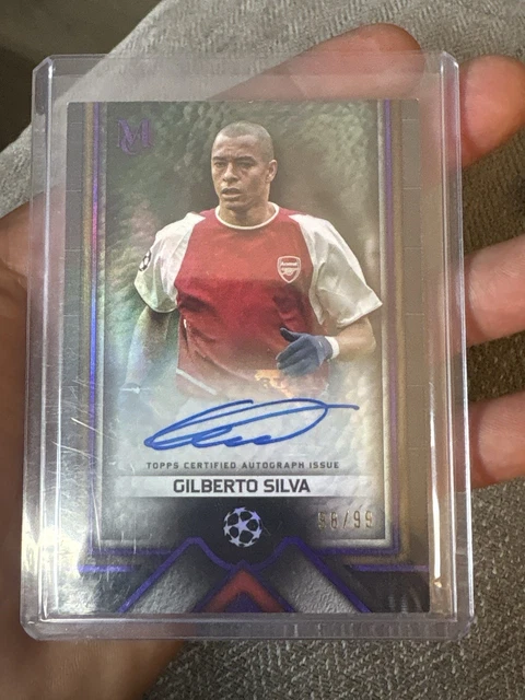 GILBERTO SILVA AUTOGRAPH- Merlin- Arsenal FC 2023/24 Topps Merlin £16. ...
