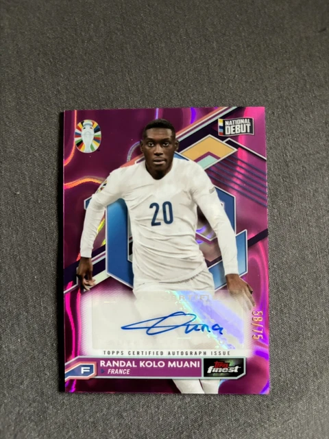 RANDAL KOLO MUANI 2023 Topps Finest Road UEFA EURO '24 AUTO lave ... RANDAL KOLO MUANI 2023 Topps Finest Road UEFA EURO '24 AUTO lave ...