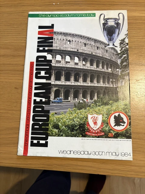 LIVERPOOL PROGRAMME 1984European Cup Final Rare V Roma £29.99 - PicClick UK