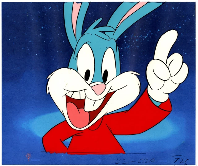 Tiny Toons Adventures Buster Bunnymax Original Production Cel Wheel 6186