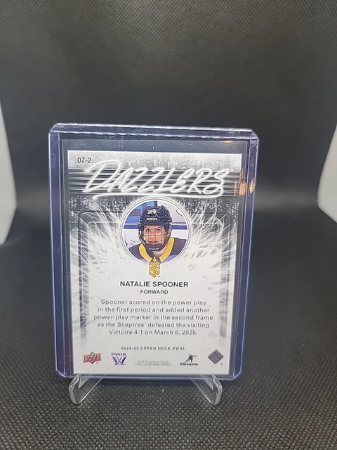 NATALIE SPOONER 2024-25 Upper Deck PWHL Blue Dazzlers Toronto Sceptres ...