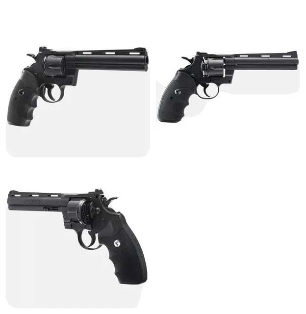 UMAREX COLT PYTHON 6" Co2 .177 BB Air Pistol Revolver 2254040 INCLUDE ...