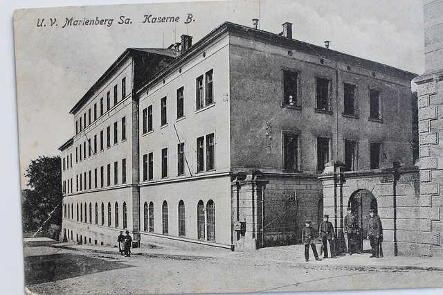 17362 AK MARIENBERG Sa. Caserma Con Soldati All'Ingresso 1917 MILITARE ...