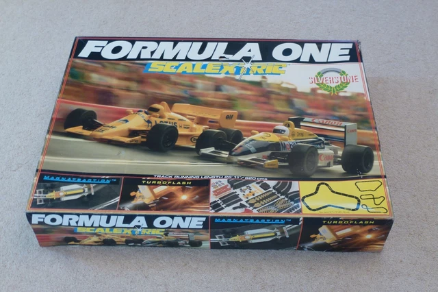 SCALEXTRIC FORMULA ONE Silverstone Racing Set C.853 with Extra/Spare ...