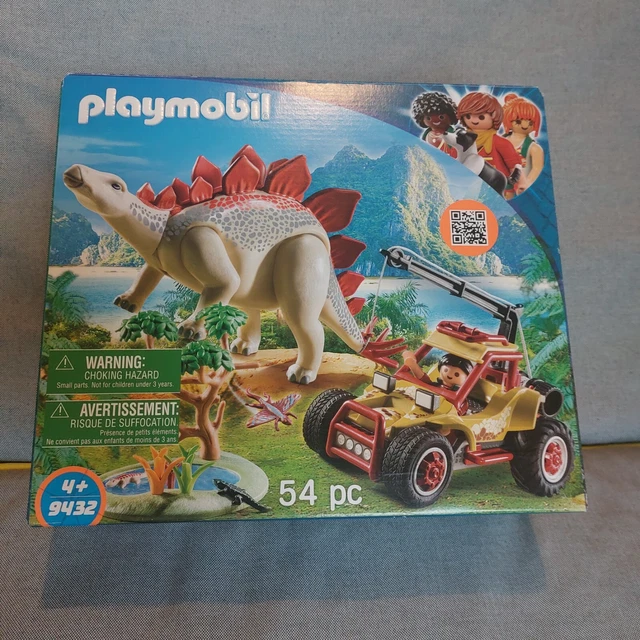 PLAYMOBIL 9432: EXPLORATEUR avec véhicule et stégosaure/ Complet et ...