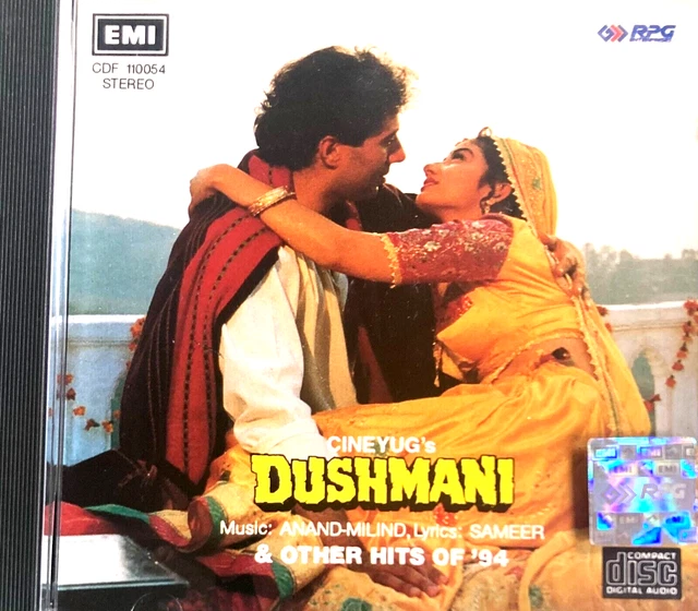 DUSHMANI & OTHER HITS OF '94 CD Music: Anand Milind * BOLLYWOOD HINDI £ ...