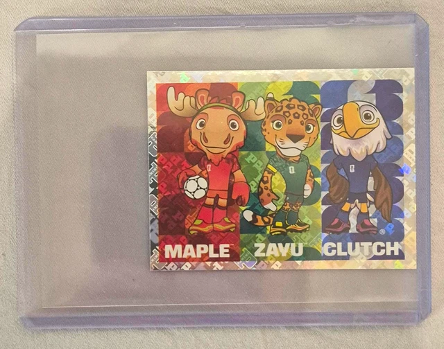 PANINI FIFA WORLD Cup 2026 Sticker FWC 3 Maskottchen MAPLE ZAYU CLUTCH ...