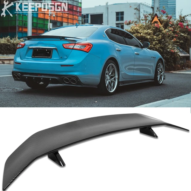 FOR MASERATI GHIBLI 46" Carbon Fiber Rear Trunk Spoiler GT Style Racing ...