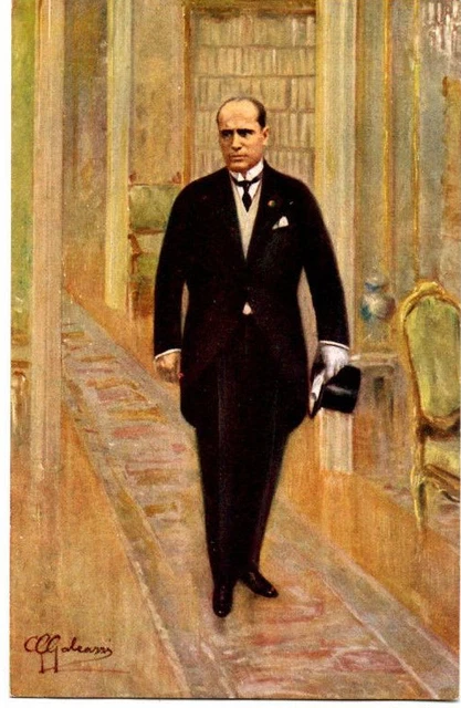 WW2 FASCISM MUSSOLINI CIVIL DRESS ILLUSTRATOR GALEAZZI UNTRAVELED cr267 ...