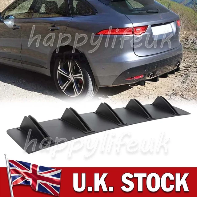 FOR JAGUAR F-PACE XE XF Rear Bumper Spoiler Diffuser Shark 10-Fin ...