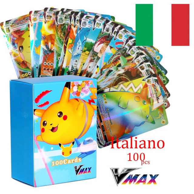 CARTE LOTTO POKEMON italiane vmax o gx Shiny Energy carte 100 Pack Con ...