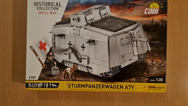 COBI GREAT WAR Historical Collection Sturmpanzerwagen A7V Bausatz (2989 ...