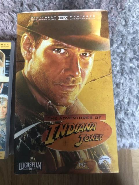 INDIANA JONES TRILOGY VHS, Three Tapes, Movies £1.75 - PicClick UK
