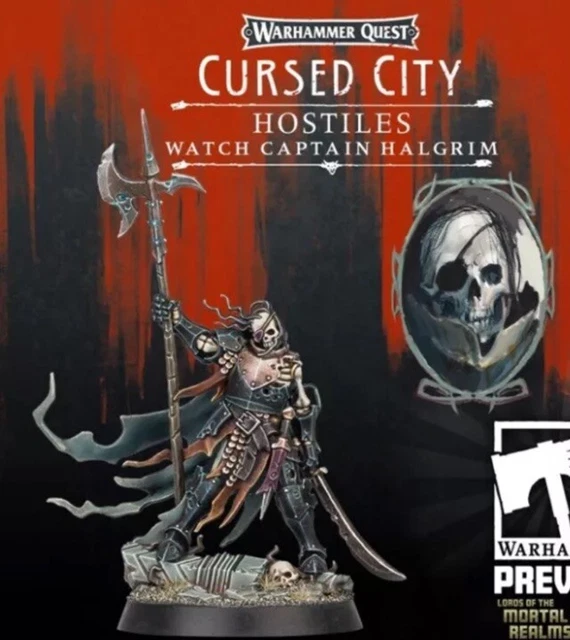 CURSED CITY WATCH Captain Halgrim New Warhammer Sigmar Soulblight ...