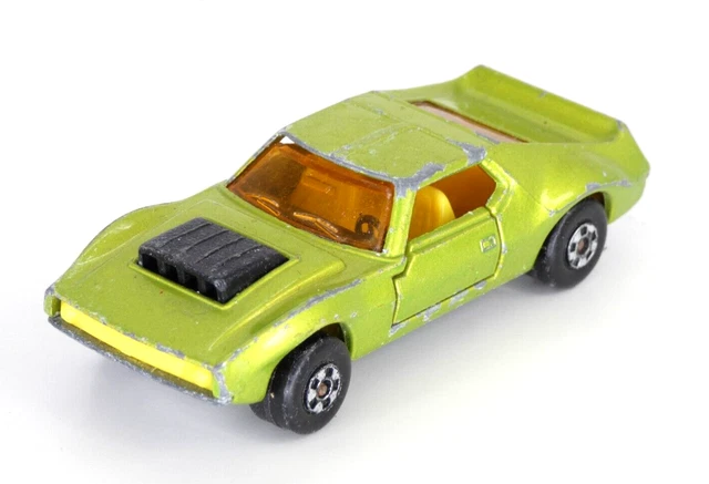 MATCHBOX AMX JAVELIN Superfast Yellow Interior No 9 Toy Car Vintage ...