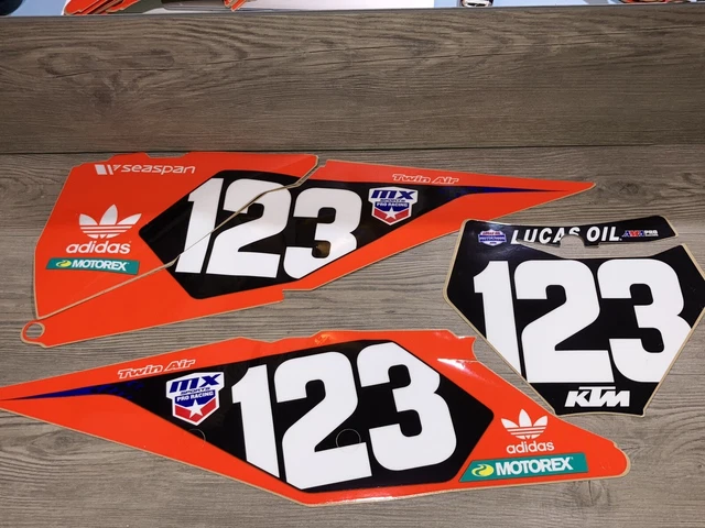 2019-2022 KTM #123 Lucas Oil Graphics Decals Set 125 250 350 450 Sx Sxf ...