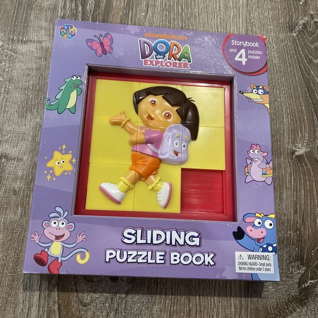 NICKELODEON DORA THE Explorer Sliding Puzzle Story Book Kids Toys $10. ...