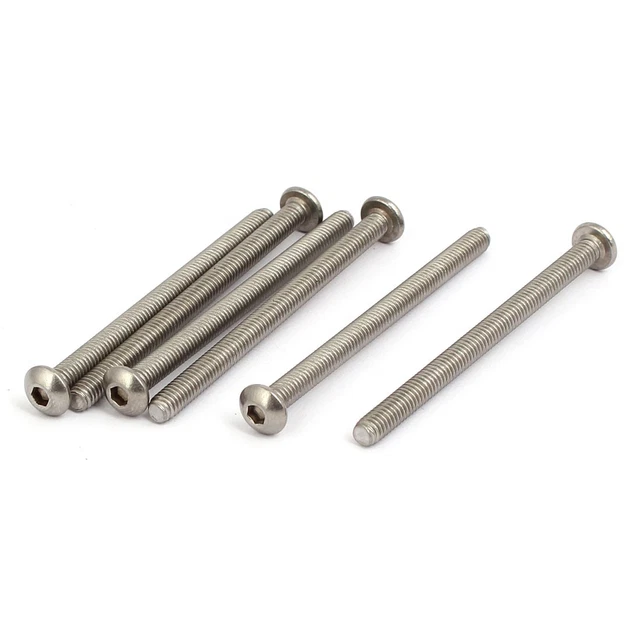 M4X55MM 316 STAINLESS Steel Pan Head Hex Socket Cap Screws 6pcs $16.79 ...