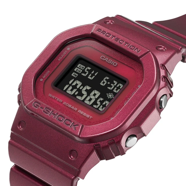 MONTRE NUMÉRIQUE CASIO G-SHOCK GMD-S5600RB-4JF noir et rouge 40,5 mm ...