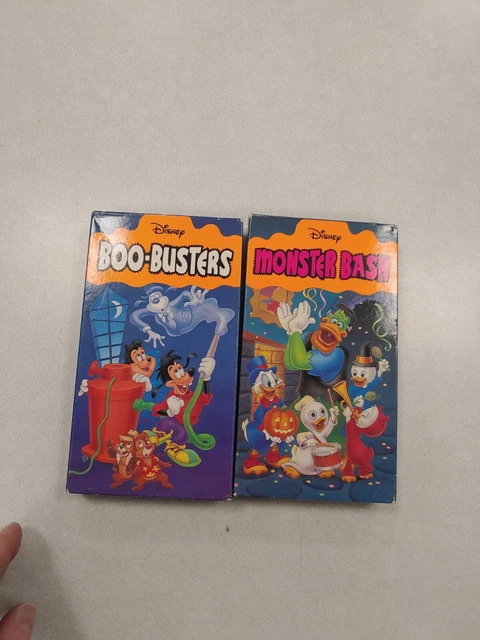 2 DISNEY VHS Movie Monster Mash and Boo-Busters Donald Duck Halloween ...