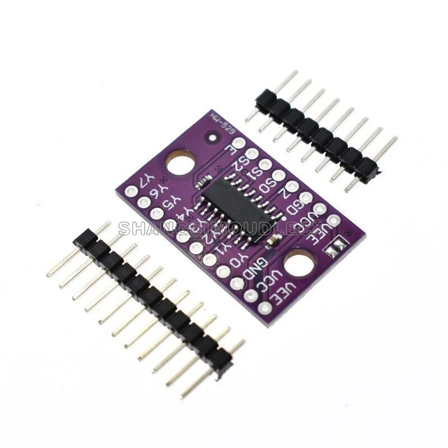 74HC4051 8-CHANNEL-MUX ANALOG Multiplexer Demultiplexer Module for ...