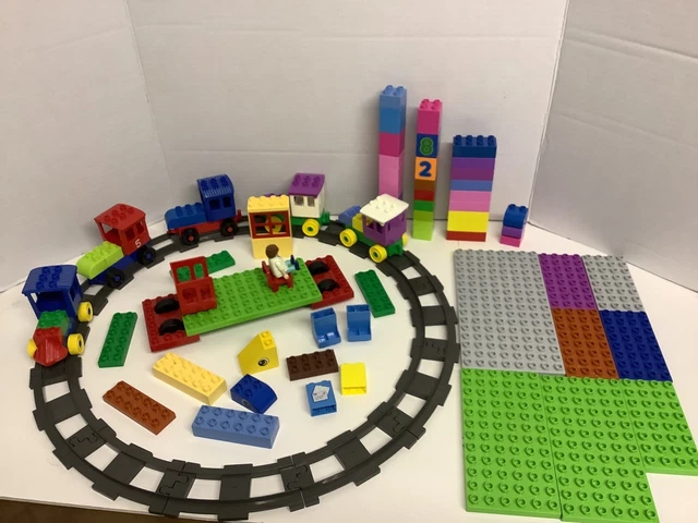 UNICO & LEGO train Construction Bricks Blocks Compatible Lego Duplo ...