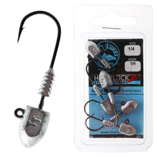 TT LURES HEADLOCKZ HD Jig Heads 3/0 1/4oz Qty 4 $11.50 - PicClick AU