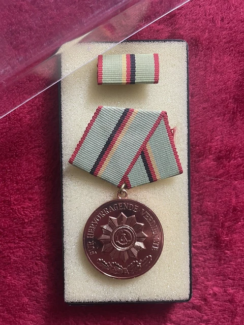 DDR MDI, MEDAILLE für Hervorragende Verdienste in Bronze mit Box EUR 6 ...