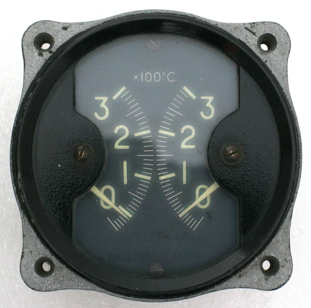 VINTAGE RUSSIAN SOVIET Aircraft Indicator Temperature $99.00 - PicClick