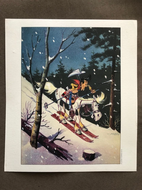 LUCKY LUKE : ancienne lithographie de Lucky Luke EUR 32,00 - PicClick FR