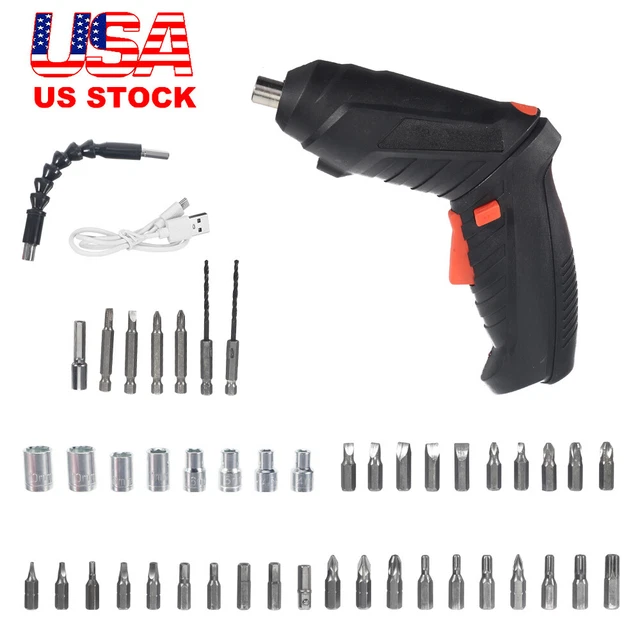 48IN1 CORDLESS ELECTRIC Screwdriver Rechargeable Drill Driver Power ...