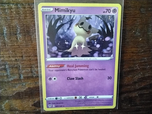 MIMIKYU PROMO VMAX 081/189 Climax Holo Full Art pokemon Card NM ex gx ...