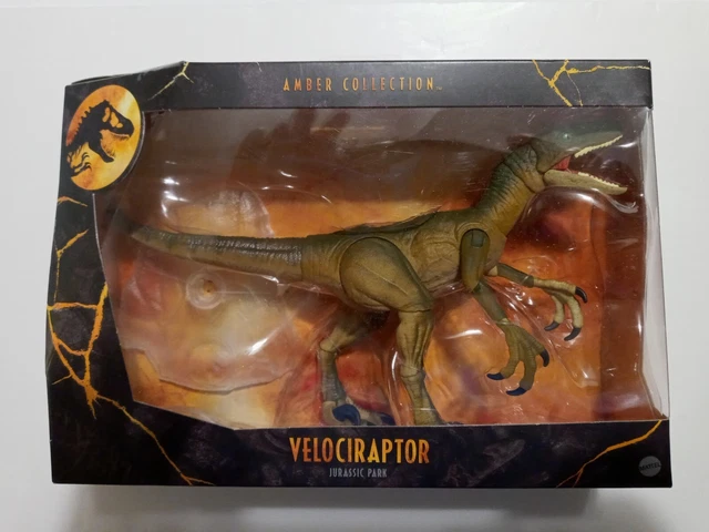 JURASSIC WORLD AMBER Collection Velociraptor Dinosaur Figure Jurrasic ...