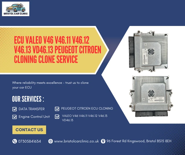 ECU VALEO V46 V46.11 V46.12 V46.13 Vd46.13 Peugeot Citroen Cloning ...