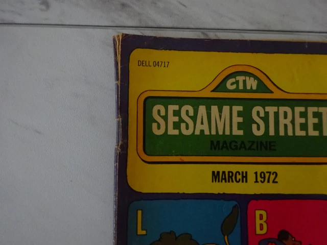 SESAME STREET MAGAZINE Issue #10 (March 1972) Children's Television ...