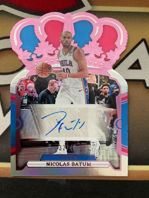 NICOLAS BATUM 2023-24 Panini Crown Royale Basketball Auto Pink /49 #CA ...