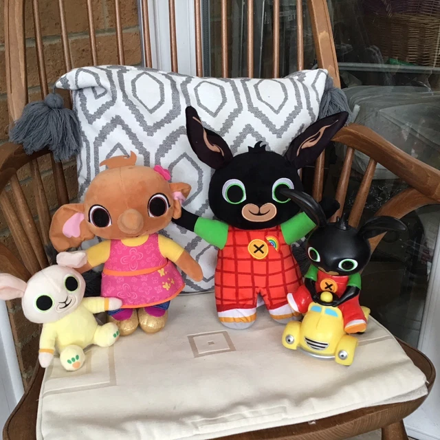 CBEEBIES BING BUNNY talking + button light- talking Sula, + Bing in car ...