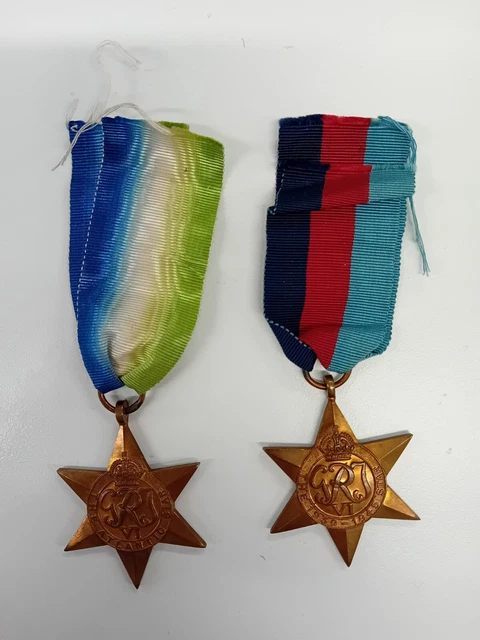 WW2 GRJ VI 'The Atlantic Star' Unissued Medals w/Ribbons - COF428 £17. ...
