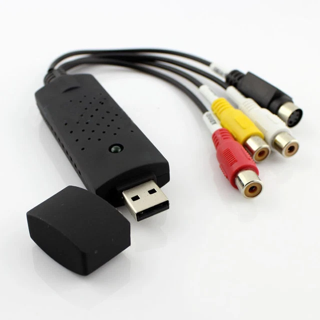 ADAPTATEUR CONVERTISSEUR VHS vers DVD USB 2.0 à 3 RCA, vidéo TV DVD VHS ...