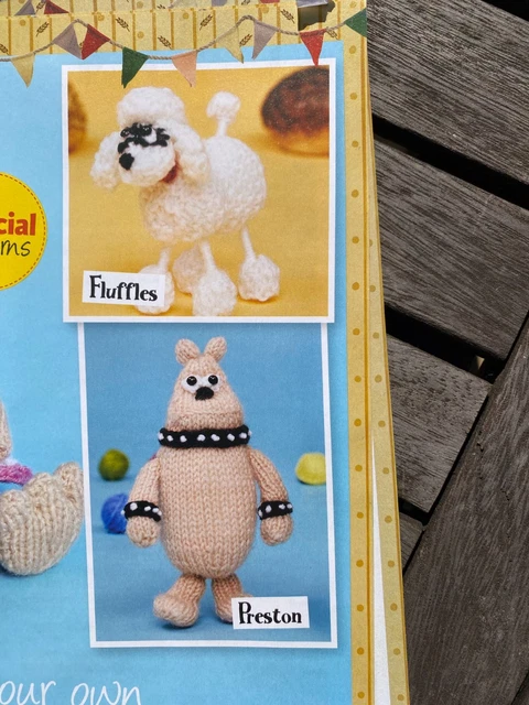 WALLACE & GROMIT Canine Pals Knitting Pattern Gromit, Preston ...
