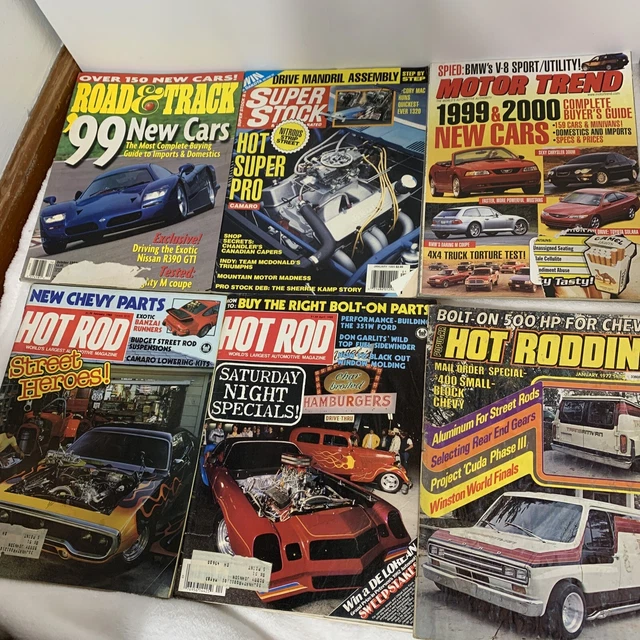 VINTAGE LOT 10 Hot Rod Magazines 1970s, 80s, 90s Mixed Lot. Some Are ...