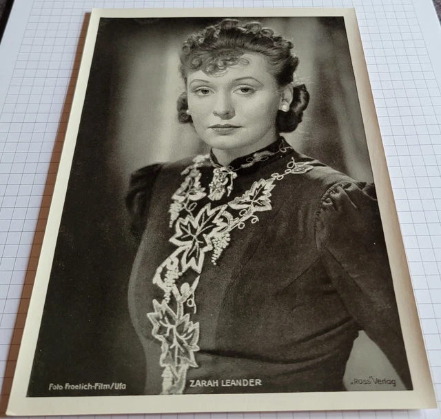SCHAUSPIELERIN ZARAH LEANDER | Portrait | Altes Film-Star-Foto/Bild ...