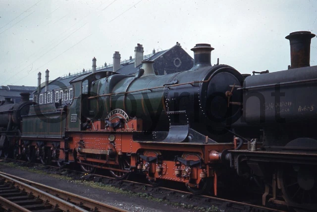 KODAK 35MM BR STEAM 3440 CITY OF TRURO ON "THE TRIANGLE" SWINDON PRE ...