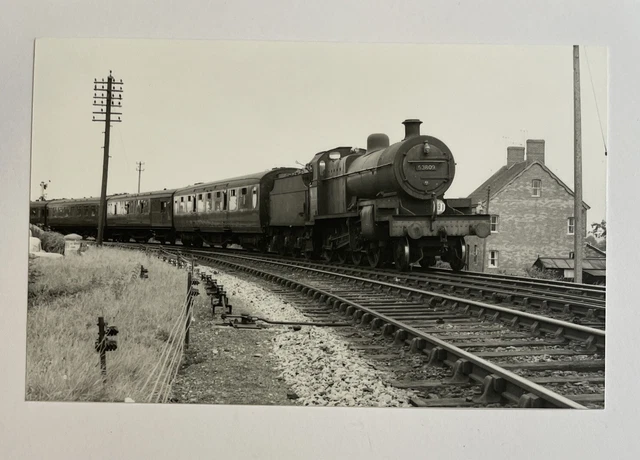 LMS RAILWAY LOCOMOTIVE Photograph - 53809 Templecombe Station D819 £4. ...
