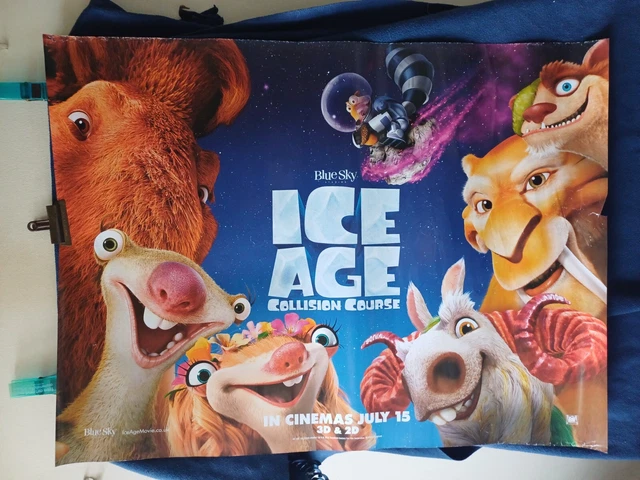 ICE AGE COLLISION Course Original Quad Cinema Poster EUR 9,32 - PicClick IT