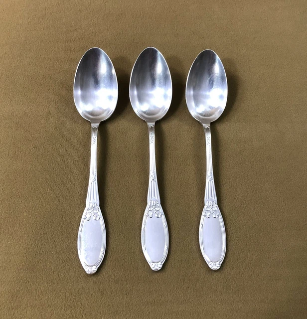 1 CUILLÈRE ENTREMET BOULENGER modèle LOUIS XVI FILETS RUBANS métal ...